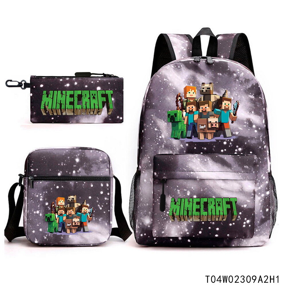 Школьная сумка MINECRAFT, игровая периферия Minecraft, повседневный рюкзак, мужская школьная сумка, Прямая доставка