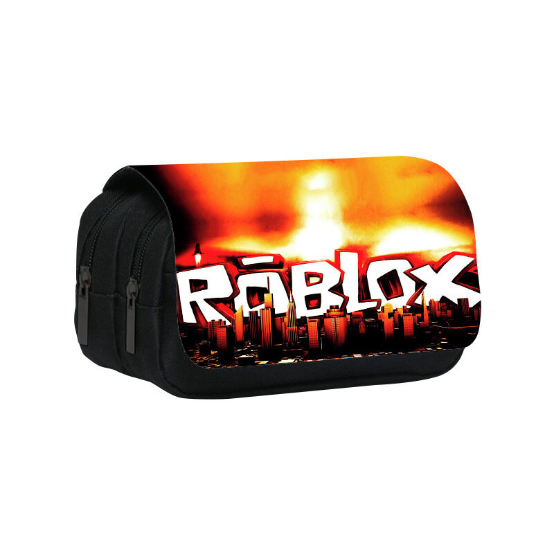 Двухслойный пенал с принтом ROBLOX, школьный стиль хранения для ручек карандашей, артикул 9
