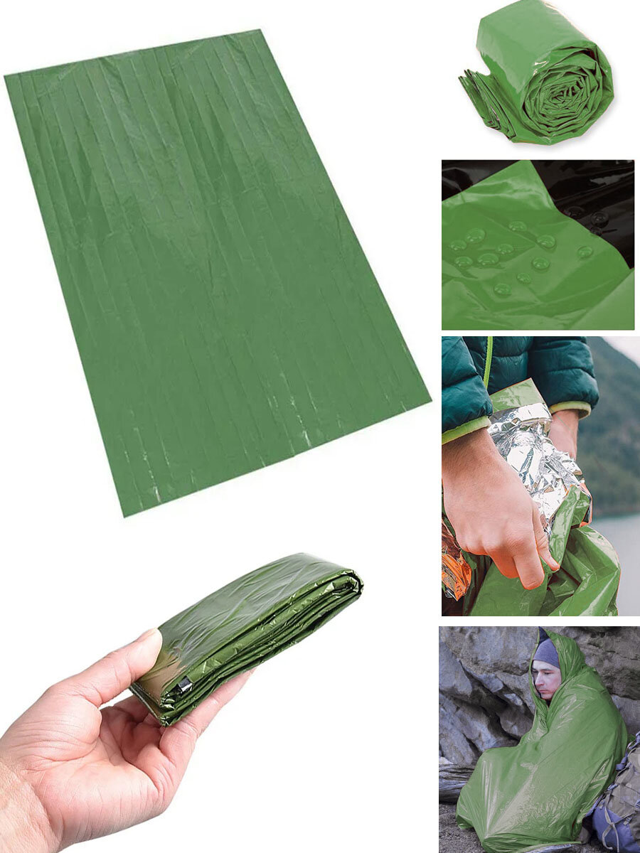 Одеяло спасательное, водонепроницаемое, портативное, 210x130см