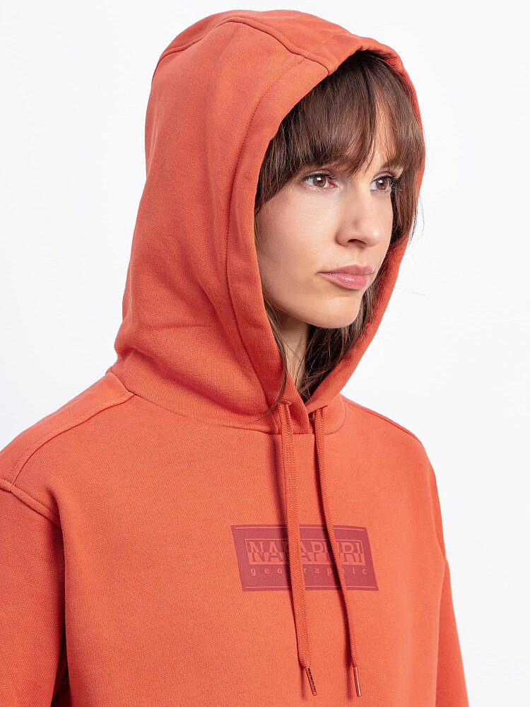 Худи NAPAPIJRI Box Logo Hoodie, 1 шт., размер 44-46, , оранжевый — фото 1
