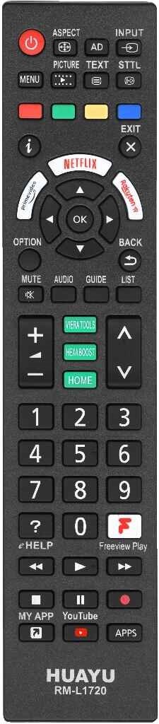 UNIVERSAL PANASONIC RM-L1720 (для всех SMART и LCD TV PANASONIC), Пульт ДУ