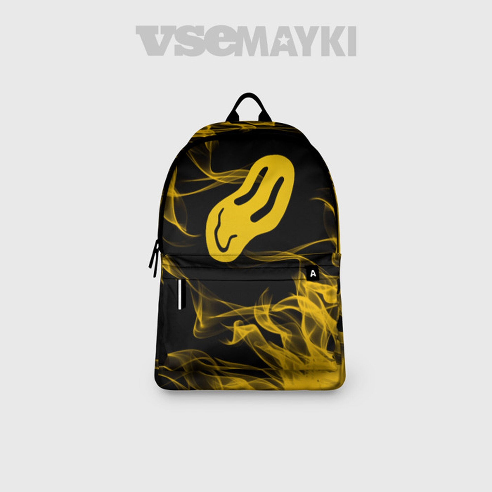 Рюкзак VseMayki с принтом Пошлая Молли, унисекс, One size, белый