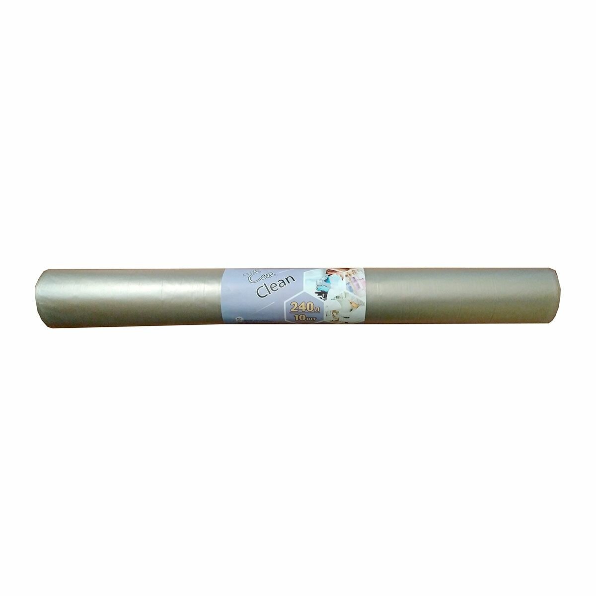 Мешки для мусора Концепция быта "Ecoclean", 240 л, рулон 10 шт, 30 мкм