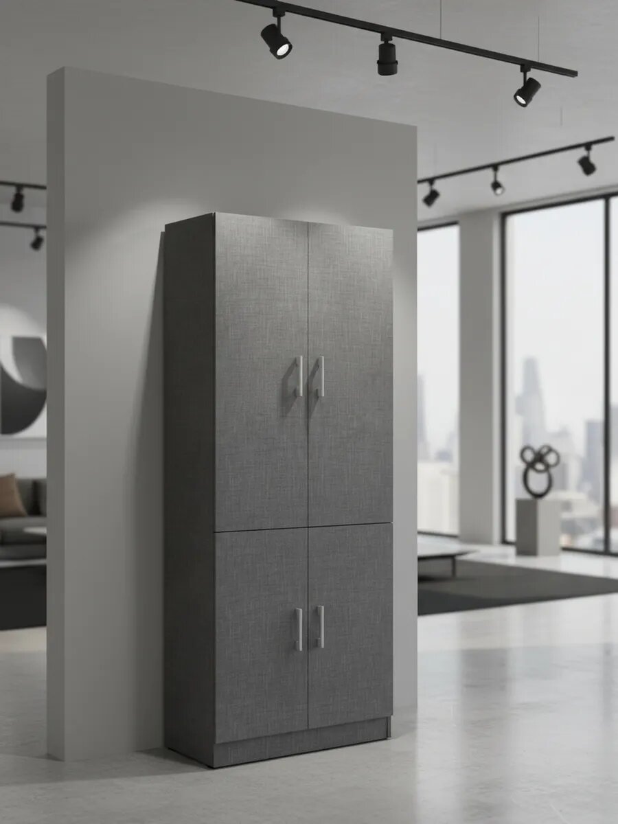 Шкаф FRESTER деревянный распашной с полками для одежды в спальню, от производителя