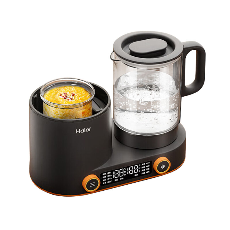 Электрический чайник Haier черный, 1,7 л, с автоматическим отключением