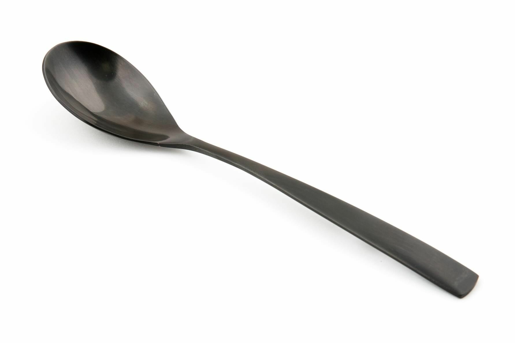 Ложка столовая Comas, серия BCN COLORS, черный, 6шт.