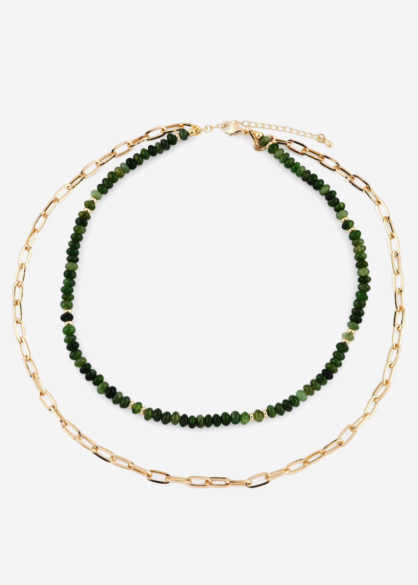 Колье, нефрит