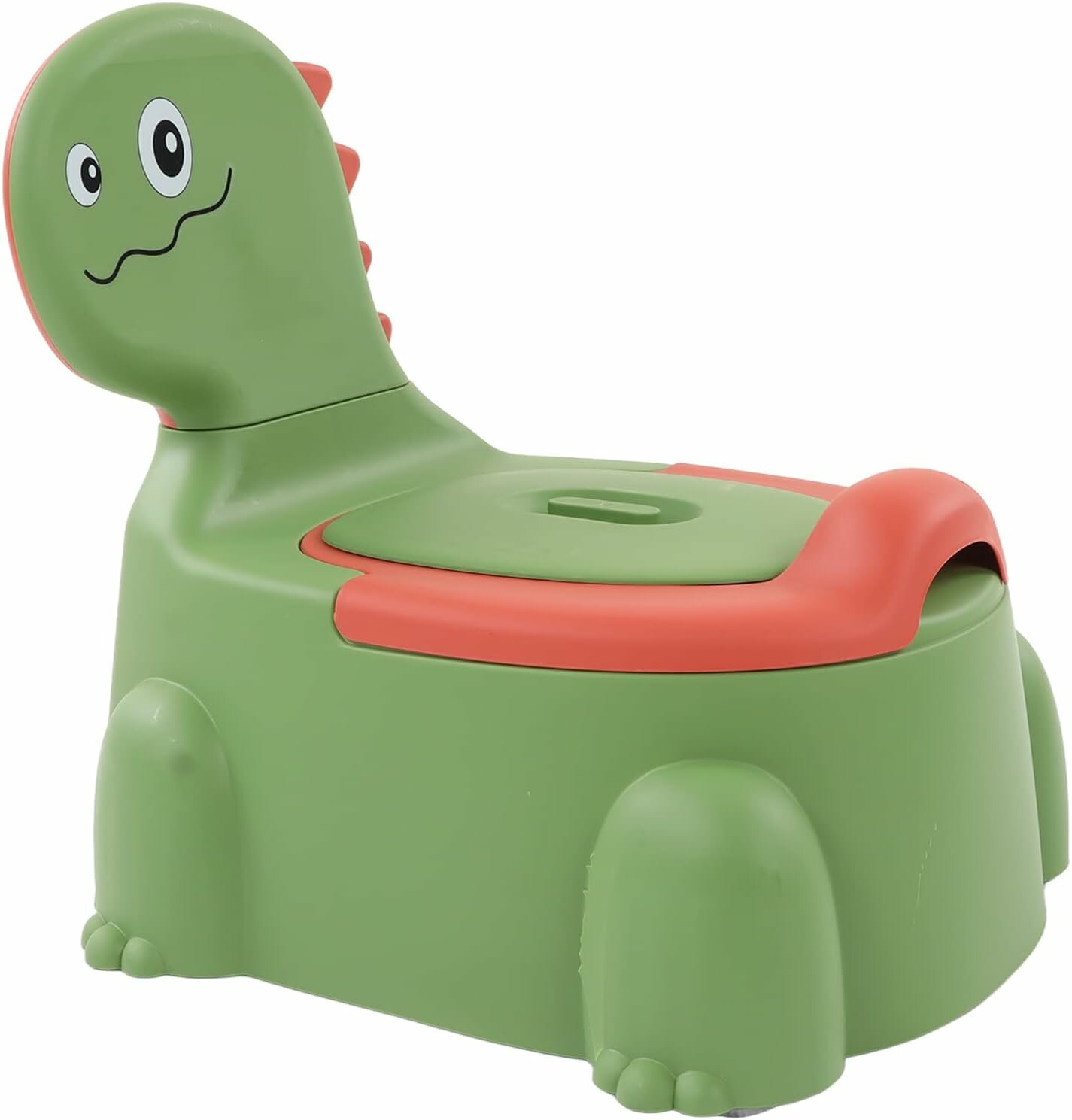 DINGXIAN Детский горшок-стульчик Dinosaur, эргономичный, антискользящее основание, для мальчиков и девочек, синий (32.5x24.4x14 см)