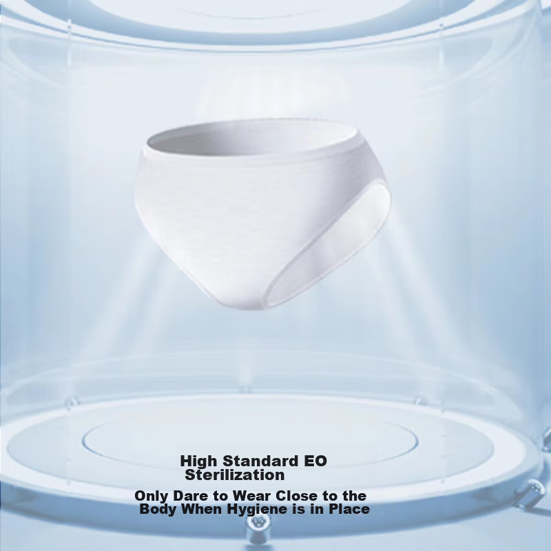 EMXEE Children's Disposable Underwear, Unisex Cotton Briefs, Daily Disposable, No-Wash, Travel Essentials, 6-Pack