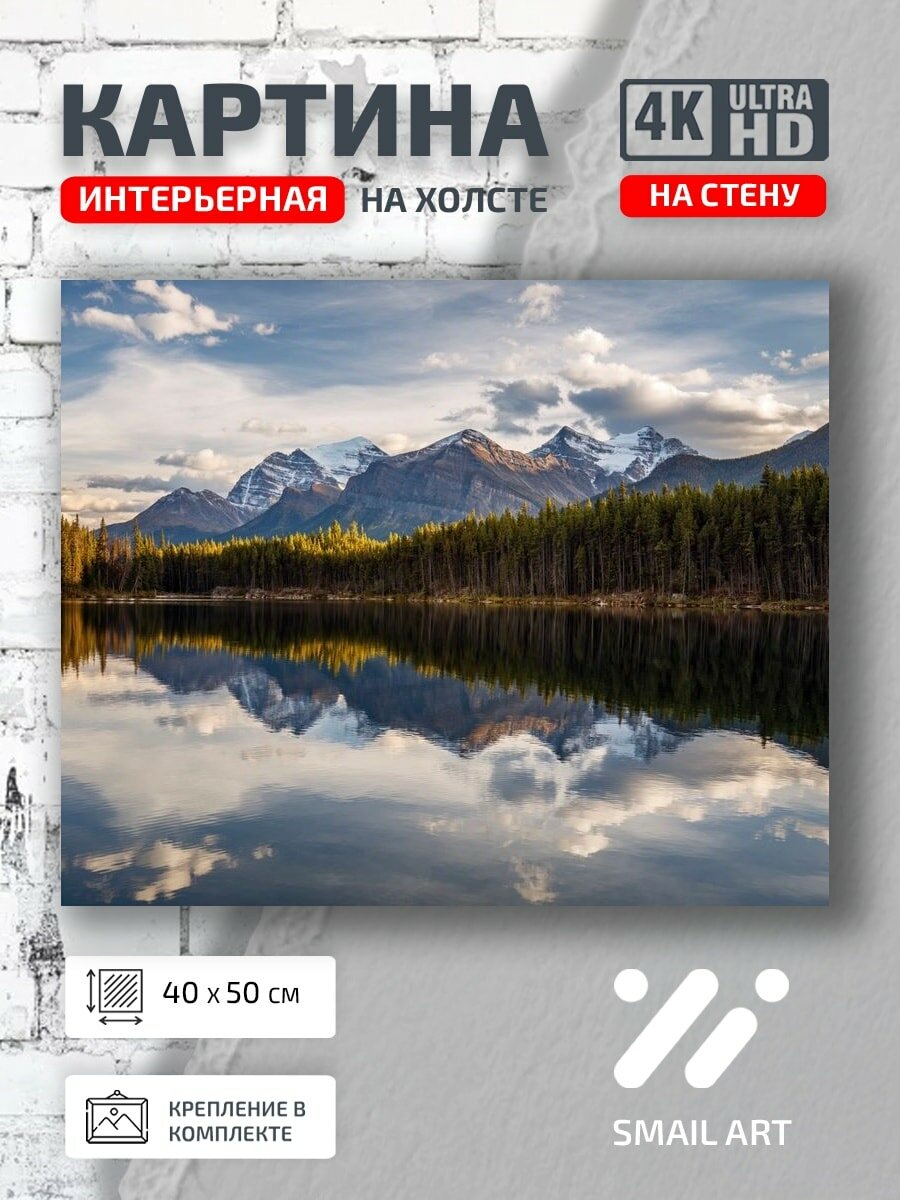 Картина на холсте интерьерная 40 на 50 на стену Луиз Банф для гостиной пейзаж