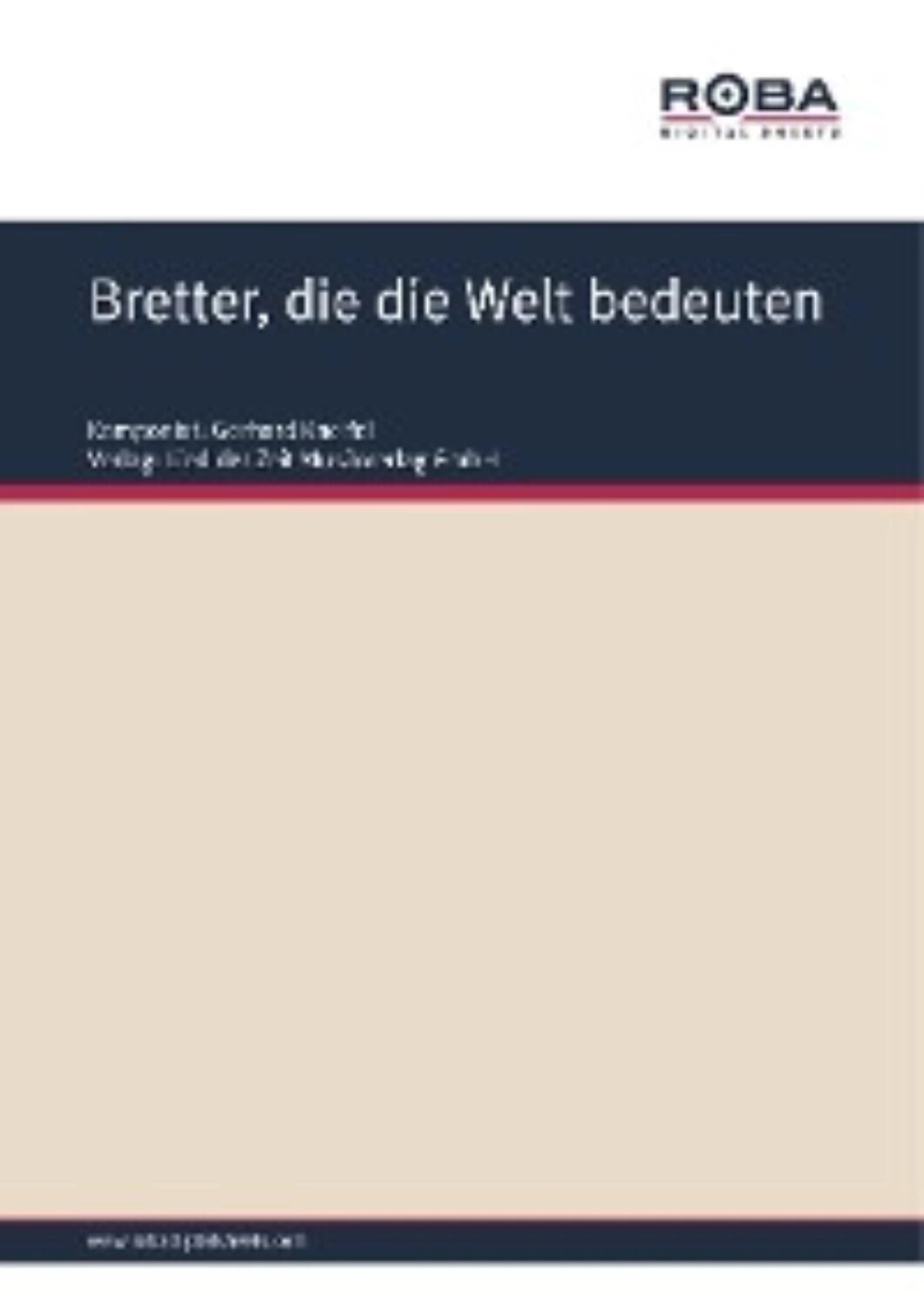 Bretter, die die Welt bedeuten [Цифровая книга]
