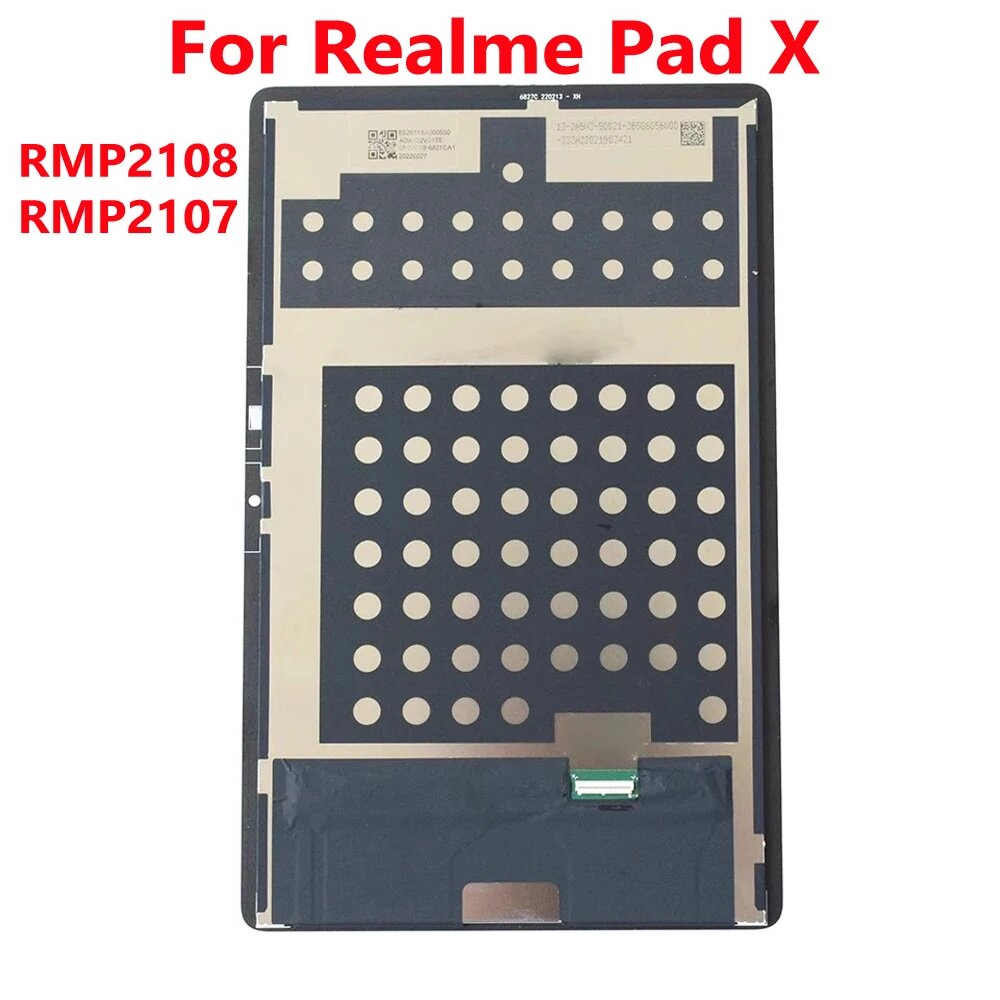 Лучшая работа для Realme Pad X RMP2108 RMP2107 ЖК-дисплей, сенсорная панель, дигитайзер экрана в сборе, стеклянный датчик для планшета Pantalla