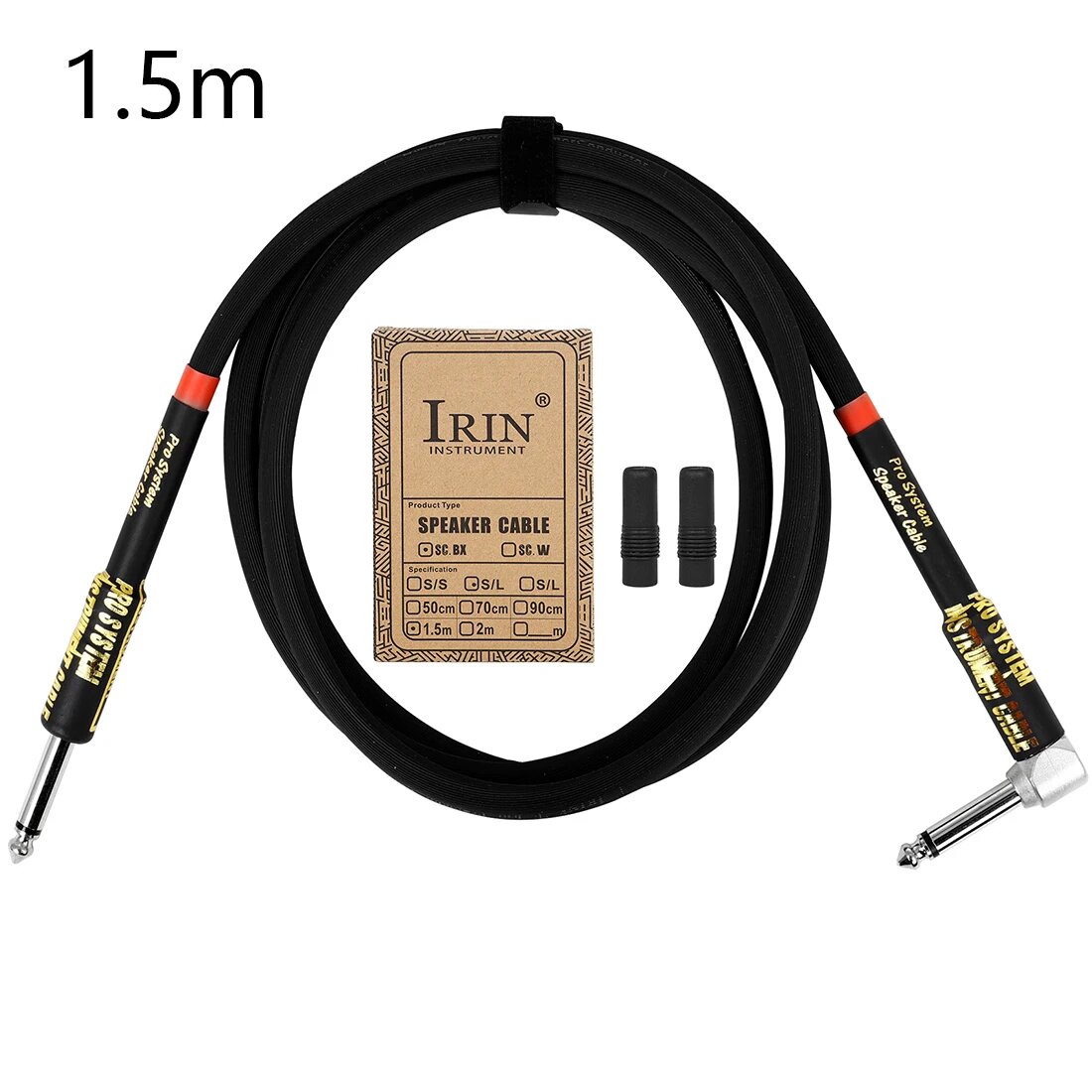 Кабели Для Гитары IRIN 50/70/90 См, 1,5 М/2 М, С Покрытием, Плетеные Соединительные Кабели Для Электрогитар, Усилителей, Колонок