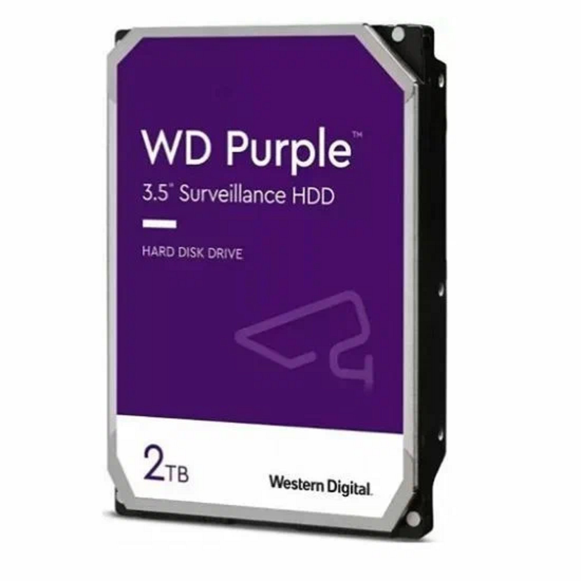 Жесткий диск Western Digital WD23PURZ, для видеонаблюдения, 2ТБ, 3.5", 5400 об/мин