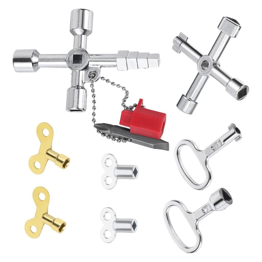 8 шт. Ключ для радиаторов и водопроводных кранов