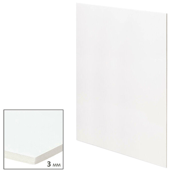 Пенокартон deVente 50*70см толщина 0,3см, белый, количество: 3 штук