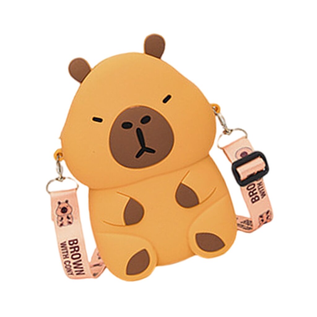 Симпатичная силиконовая сумка через плечо в стиле Капибары, чехол для телефона для детей и девочек, Подарок на День рождения