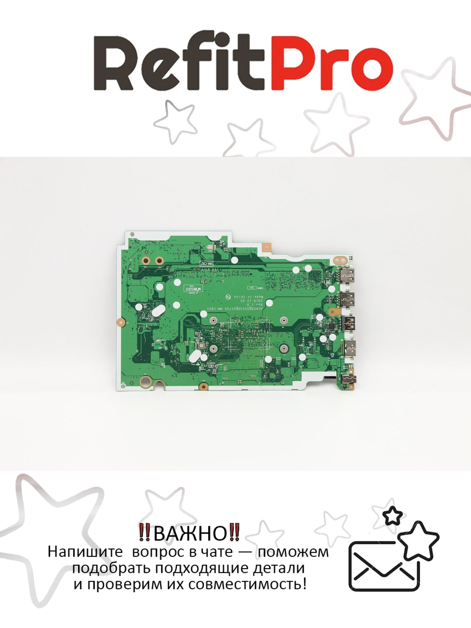 Материнская плата для ноутбука Lenovo IdeaPad 3 15ADA05 A3150U UMA 4G NT WIN Lenovo (5B20S44262), оригинал