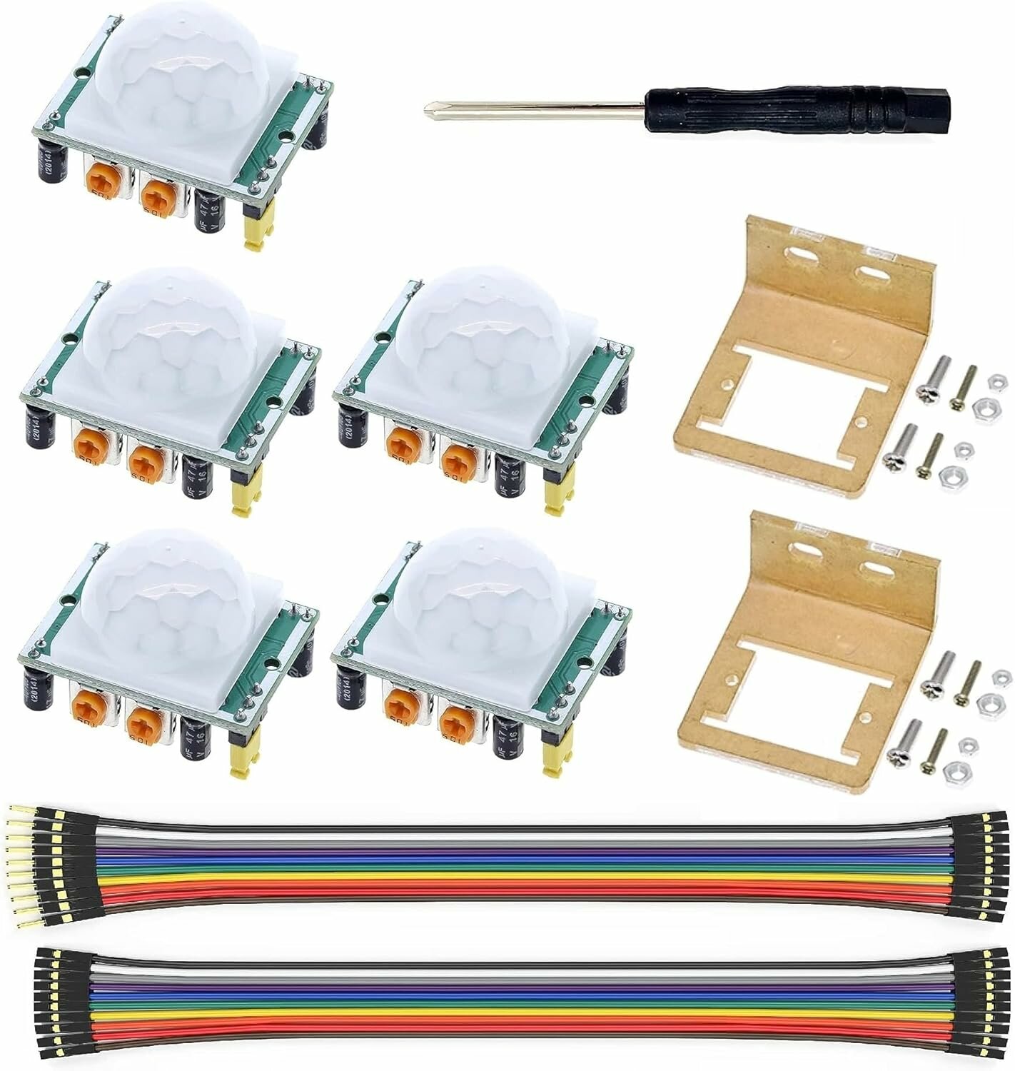 5x HC-SR501 PIR Датчик движения человека Инфракрасный сенсор для сигнализации, освещения и Arduino проектов