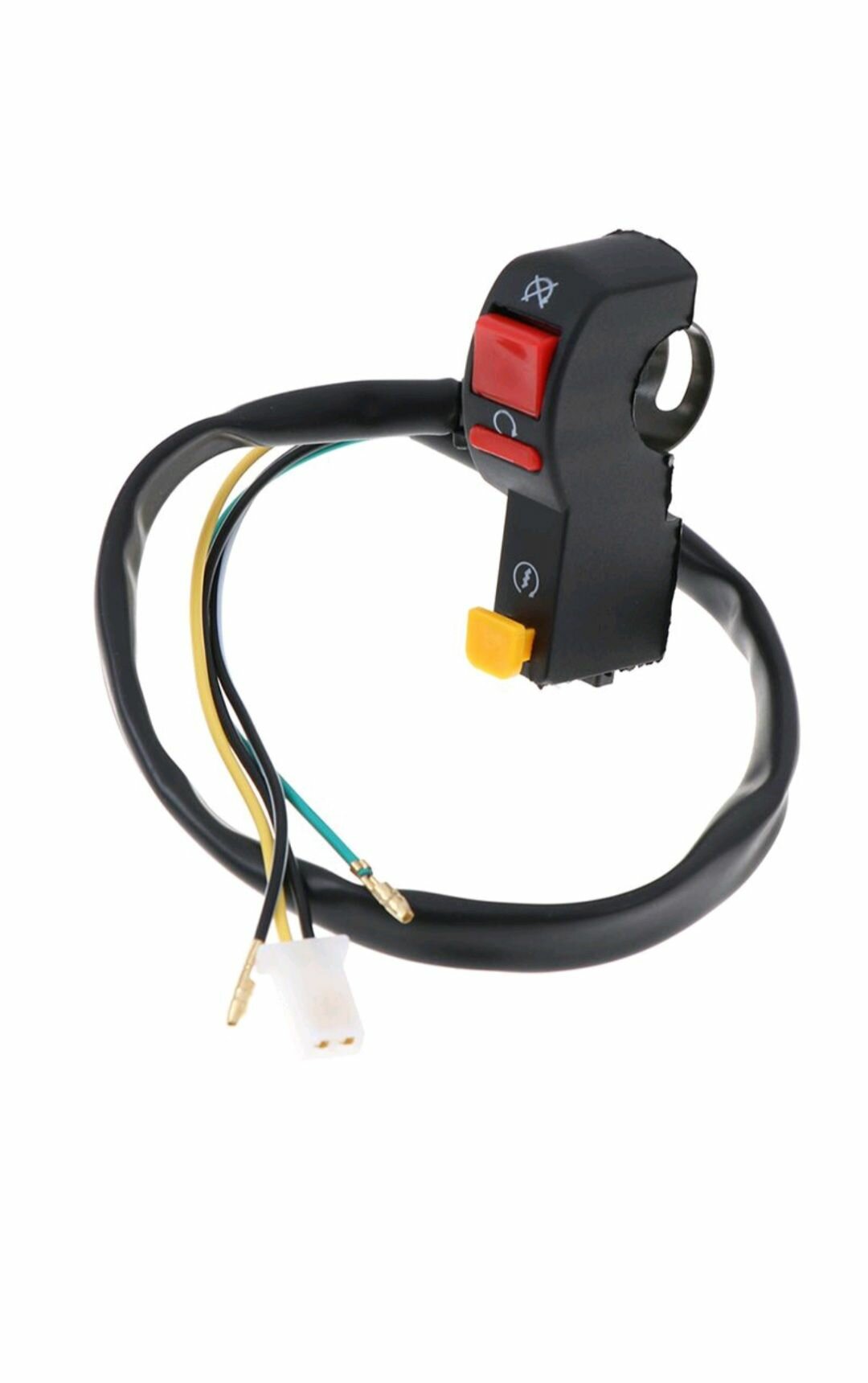 Переключатель (блок руля) мотобуксировщика 2 в 1 (запуск+стоп/свет)