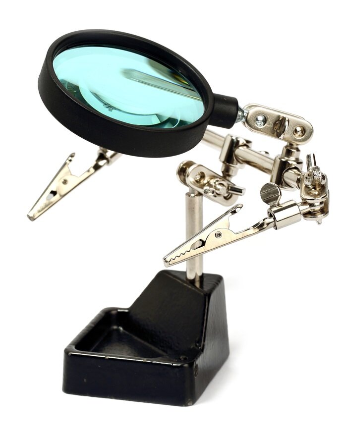 ZD-10GR штатив для платы с лупой, чугунное основание