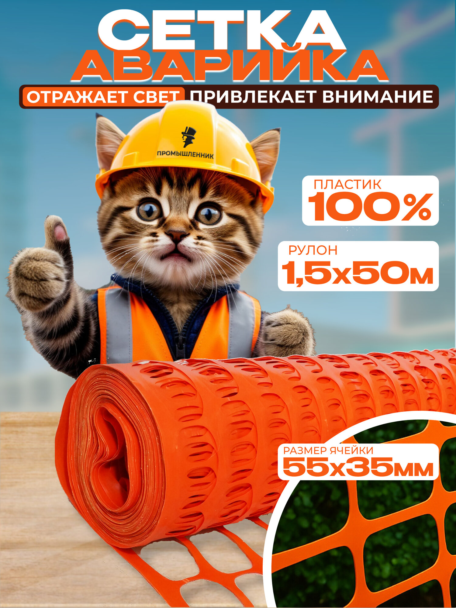 Сетка для аварийного ограждения