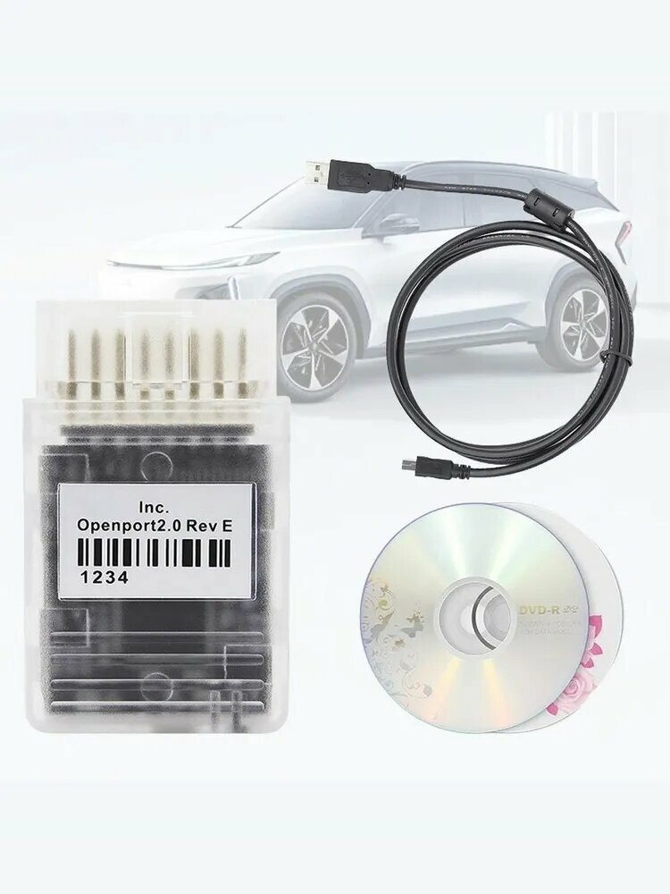 Программатор Openport 2.0 Rev E / Автосканер OBD2 j2534 / Чип-тюнинг