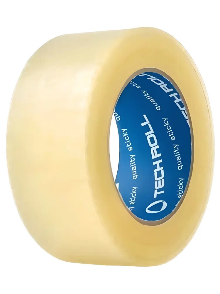 Лента клейкая упаковочная "TECHROLL" 48мм х 150м, прозрачная