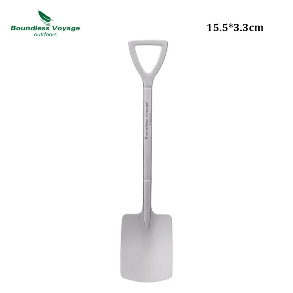 Титановая лопатка Boundless Voyage, 15.5*3.3см, Белый, 2
