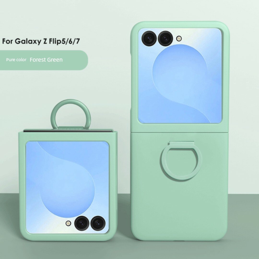 Чехол Samsung Galaxy Z Flip6 с матовым покрытием, лесной зеленый цвет - сверхтонкий, полная защита, устойчивый к