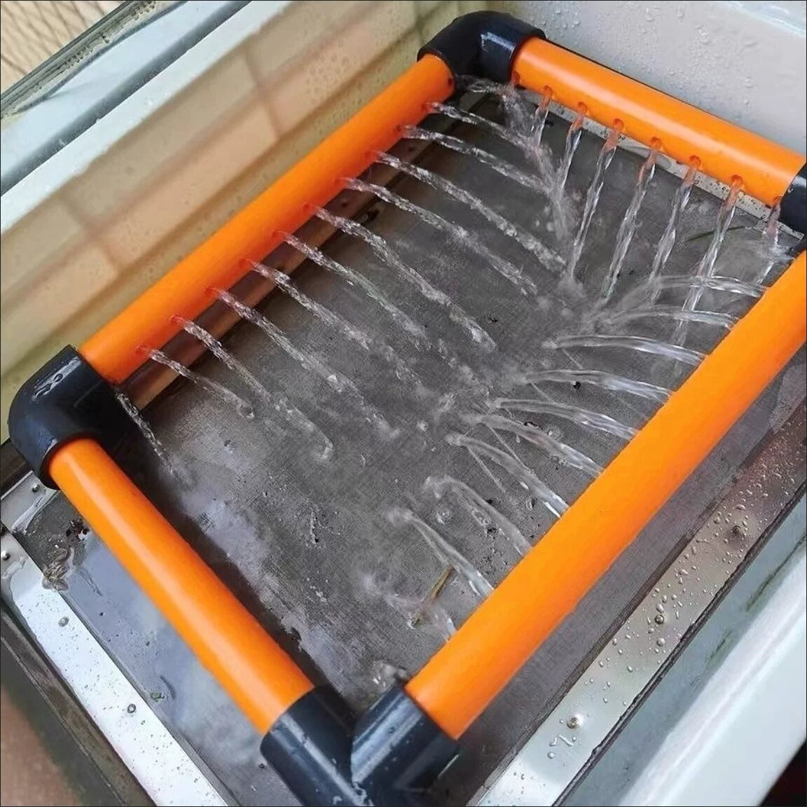 Нержавеющая стальная фильтрующая сетка для аквариумов, 40x30x5 см, прочный дизайн для интенсивной фильтрации