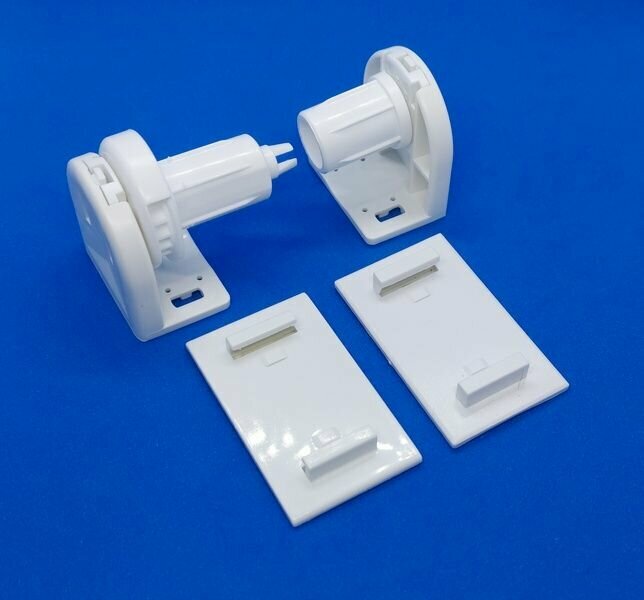 Механизм управления ROLLA 19 белый 1 комплект, на платформе на скотче без сверления для рулонных штор с трубой 17-19 мм для цепи 3,2 мм