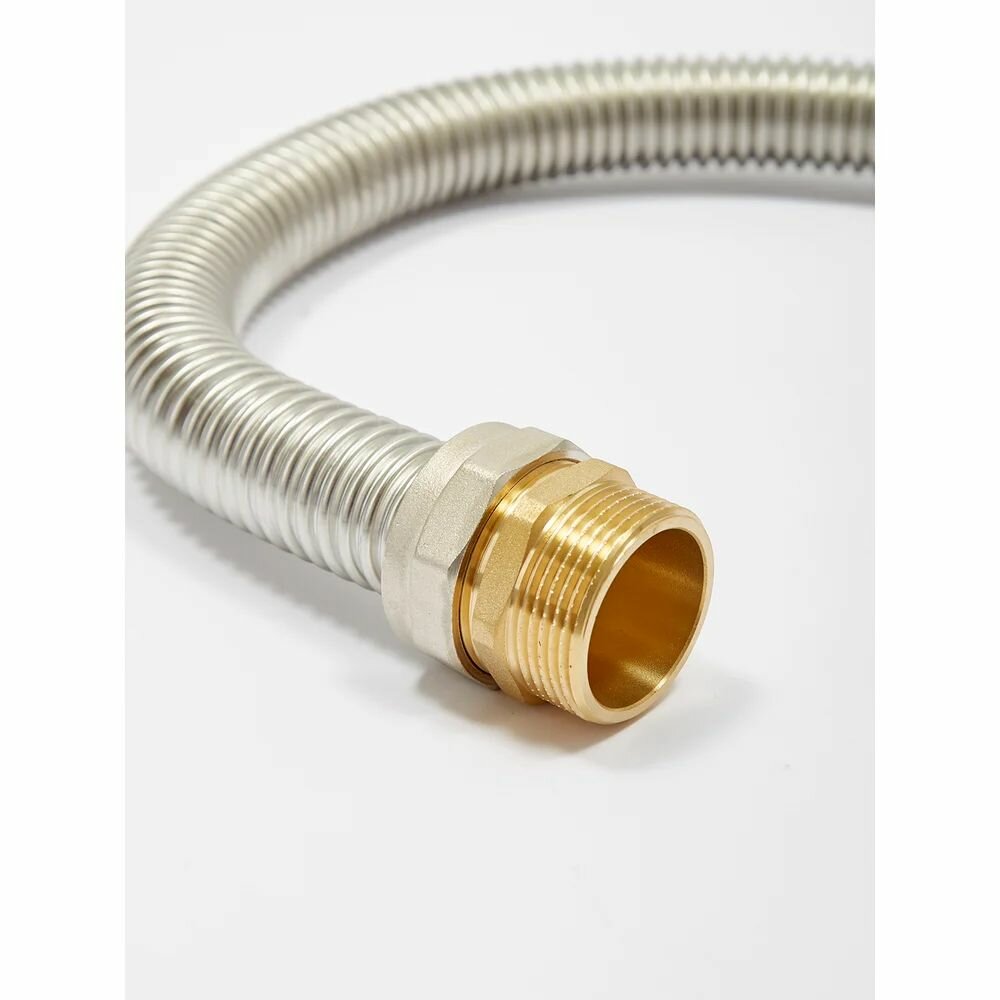 Гибкая подводка с 2-мя стоп. кольцами, прокладками, ниппелем и гайками 1" Kofulso KF 25/1000 г/ш