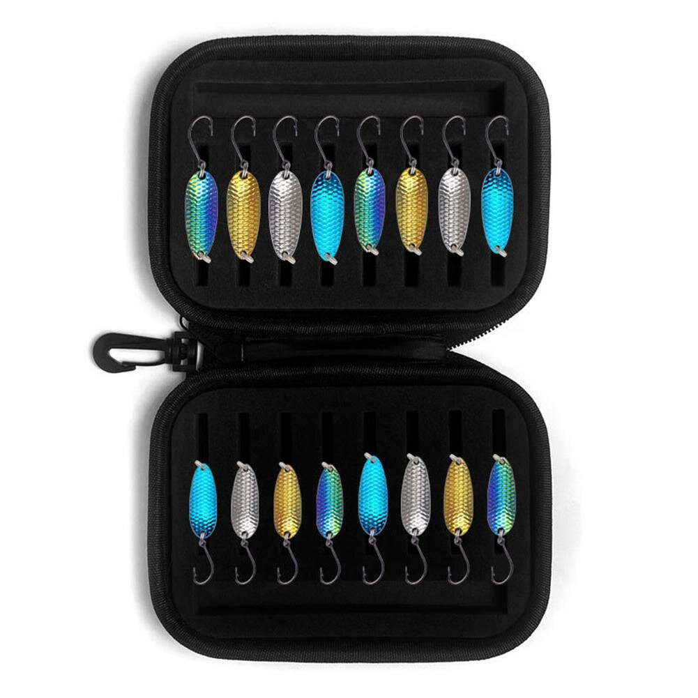 Набор блесен для спиннинга, Блесна для рыбалки, приманка Luya, подарочный набор 16 штук