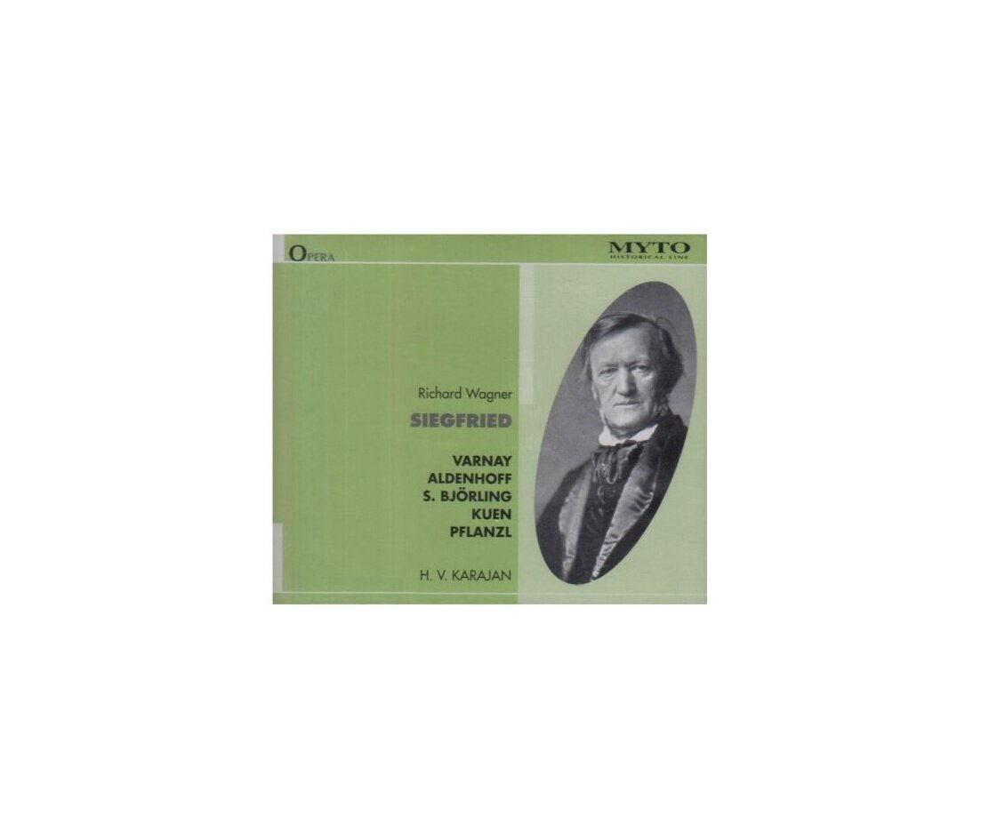 AUDIO CD Wagner, Siegfried. (Varnay, Lipp, Aldenhoff, Kuen, S.Bjorling, Pflanzl et al. w.Bayreuth / Karajan. …