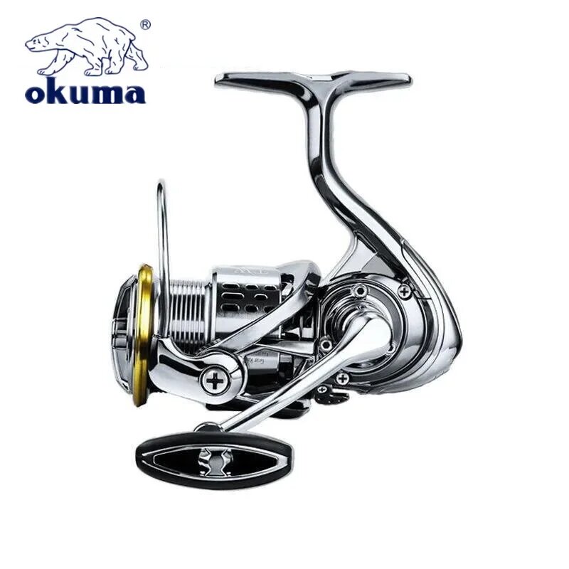 Okuma катушка спиннинговая 4000 серия, светло-серая