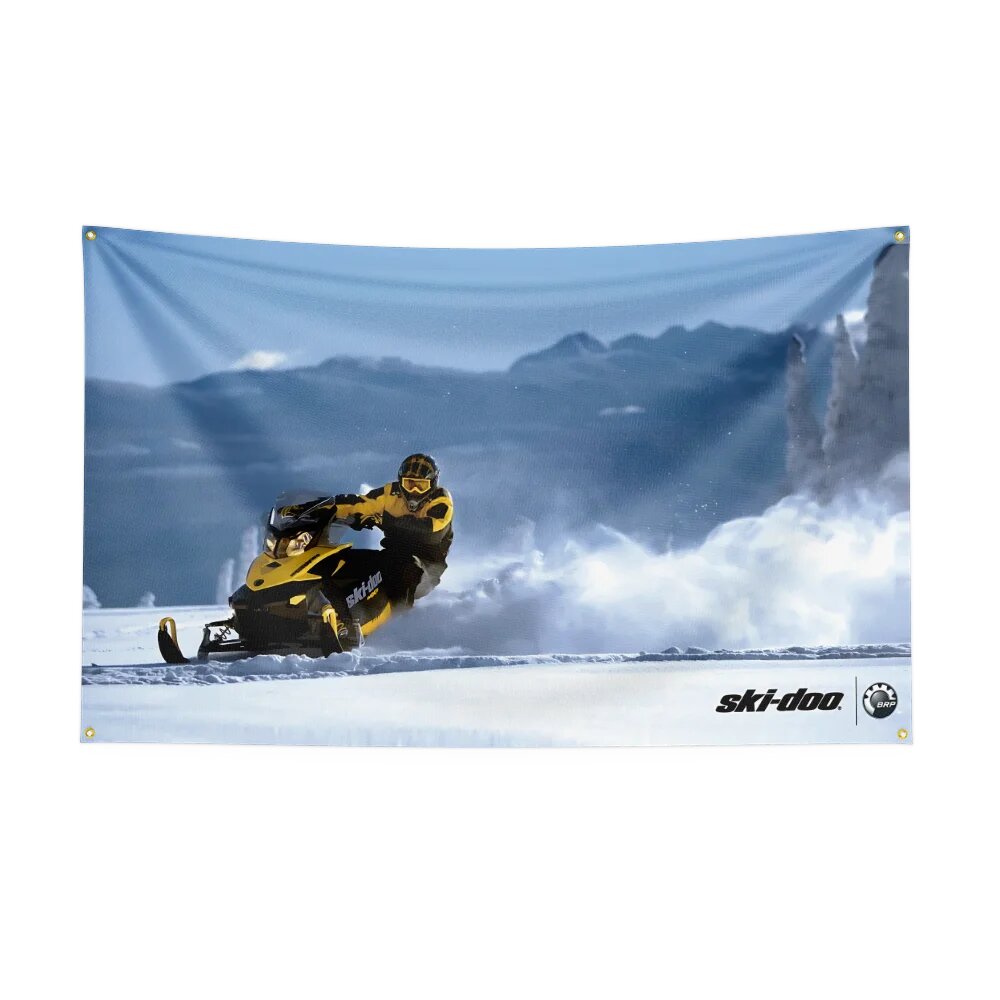 Мотоциклетный флаг B-BRP SKI DOO из полиэстера 90 x 150cm, ZH8712