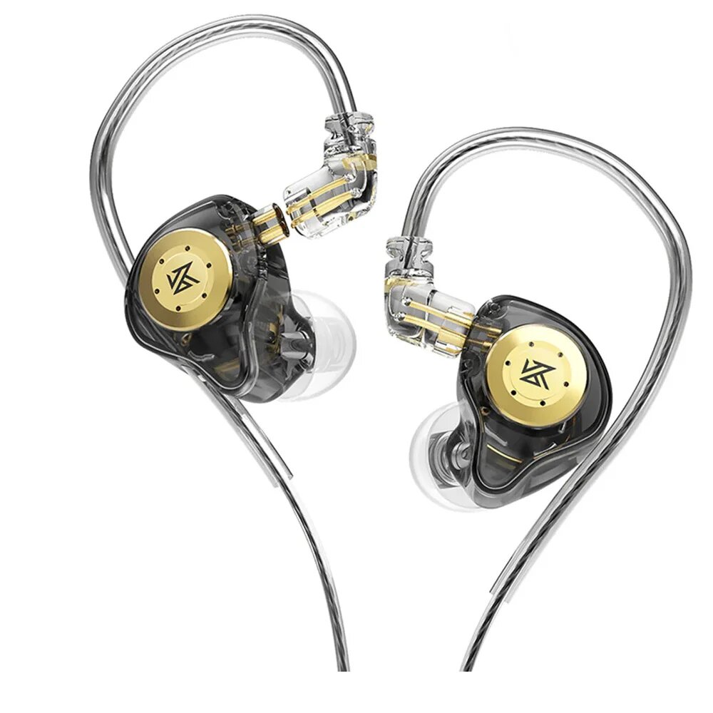 Наушники KZ EDX PRO without Mic, проводные, внутриканальные, с динамическим драйвером, black