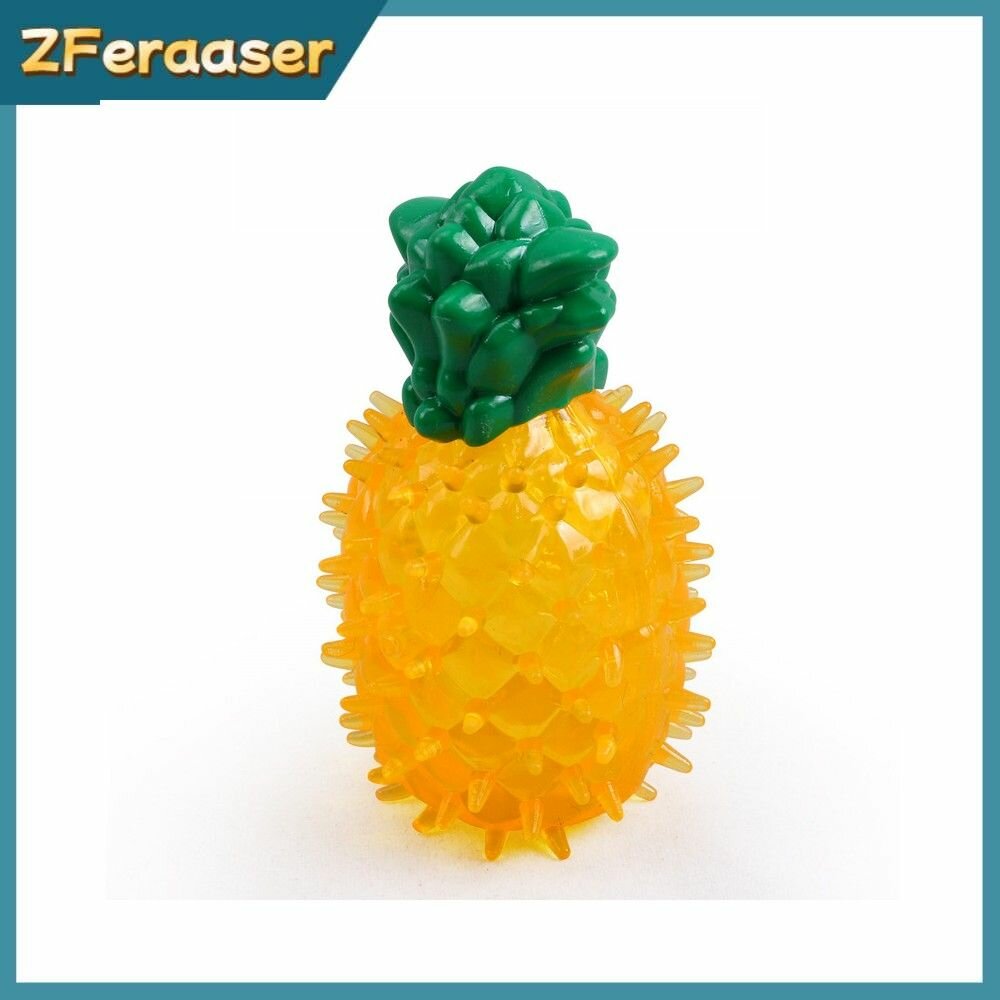 Игрушка для жевания собак, интерактивная, замораживаемая, в форме ананаса