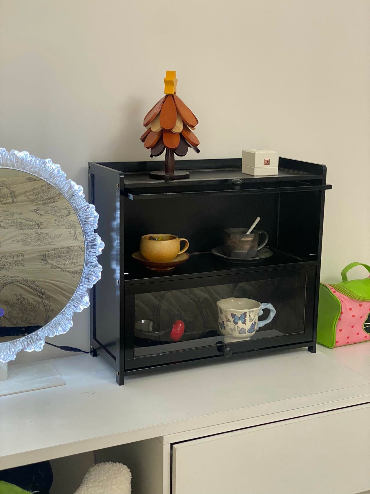 Полка, Шкаф для хранения вещей, Чайный шкафчик, Витрина для чайных сервизов, Прозрачная витрина