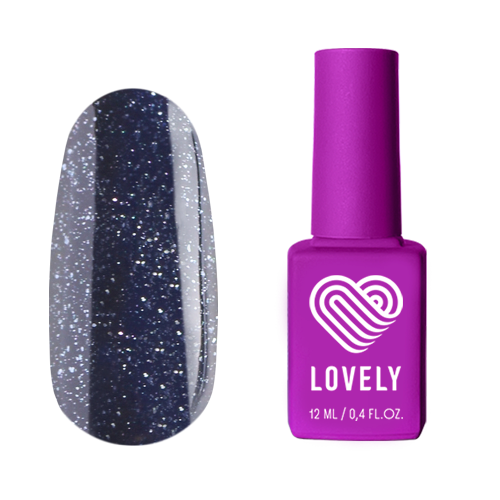 Топ без липкого слоя Lovely c cеребряным шиммером, 12 ml