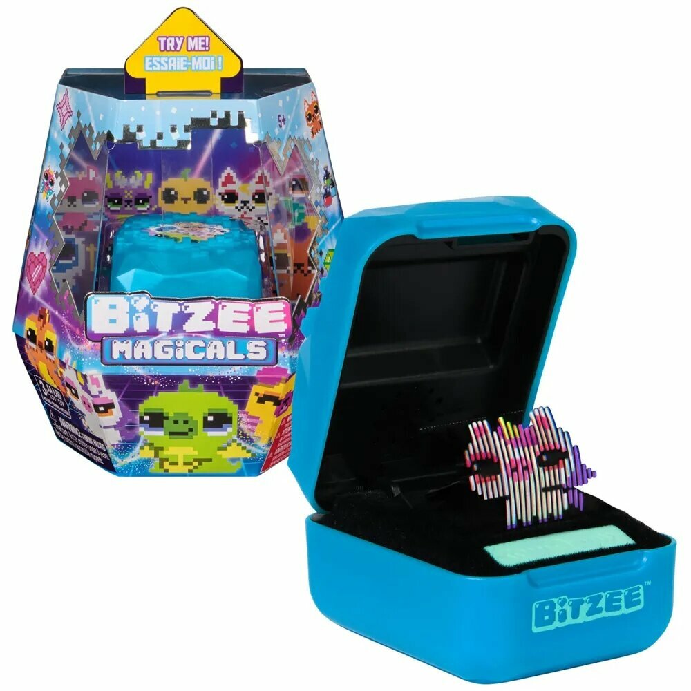 Битзи, интерактивная игрушка, Электронный питомец, Spin Master Bitzee Magicals Interactive Toy Digital Pet / Детская волшебная шкатулка, оснащенная светом и звуками, с более чем 20 видами домашних животных