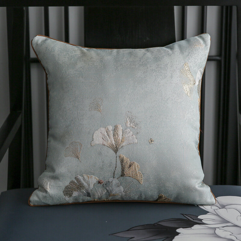 Новая наволочка в китайском стиле 45x45 без наполнителя, подушка для гостиной, легкая роскошь, подушка для дивана, подушка для сна, поясничная подушка