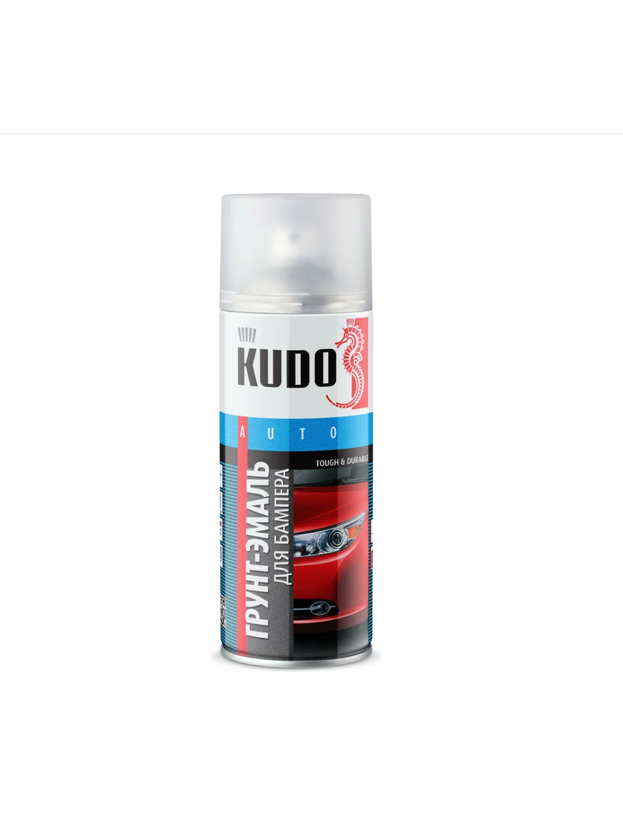 Эмаль для бампера черная KUDO KU-6202