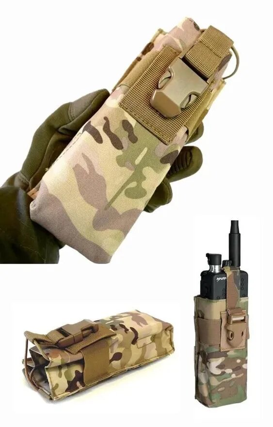 Тактический чехол подсумок для рации, длинный подсумок под паракорд