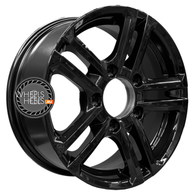 Диск автомобильный литой Khomen Wheels KHW1602 (Niva 4x4 Bronto) 16x6.5 5x139.7 et35 dia98.5 Black