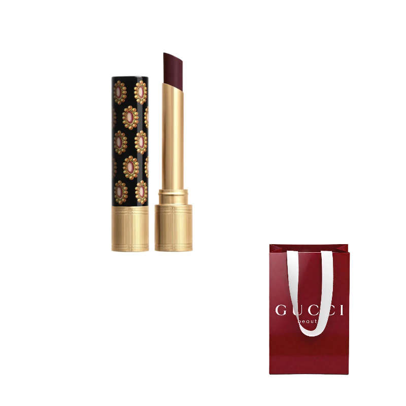 Помада женская GUCCI Gem Lips Butter Qing Color Glaze Light увлажняющая, цвет brown