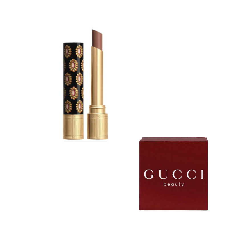 Помада женская GUCCI Qing Color Glaze Light Gem Lips Butter, цвет brown, оттенок #113 Linnet Gemstone