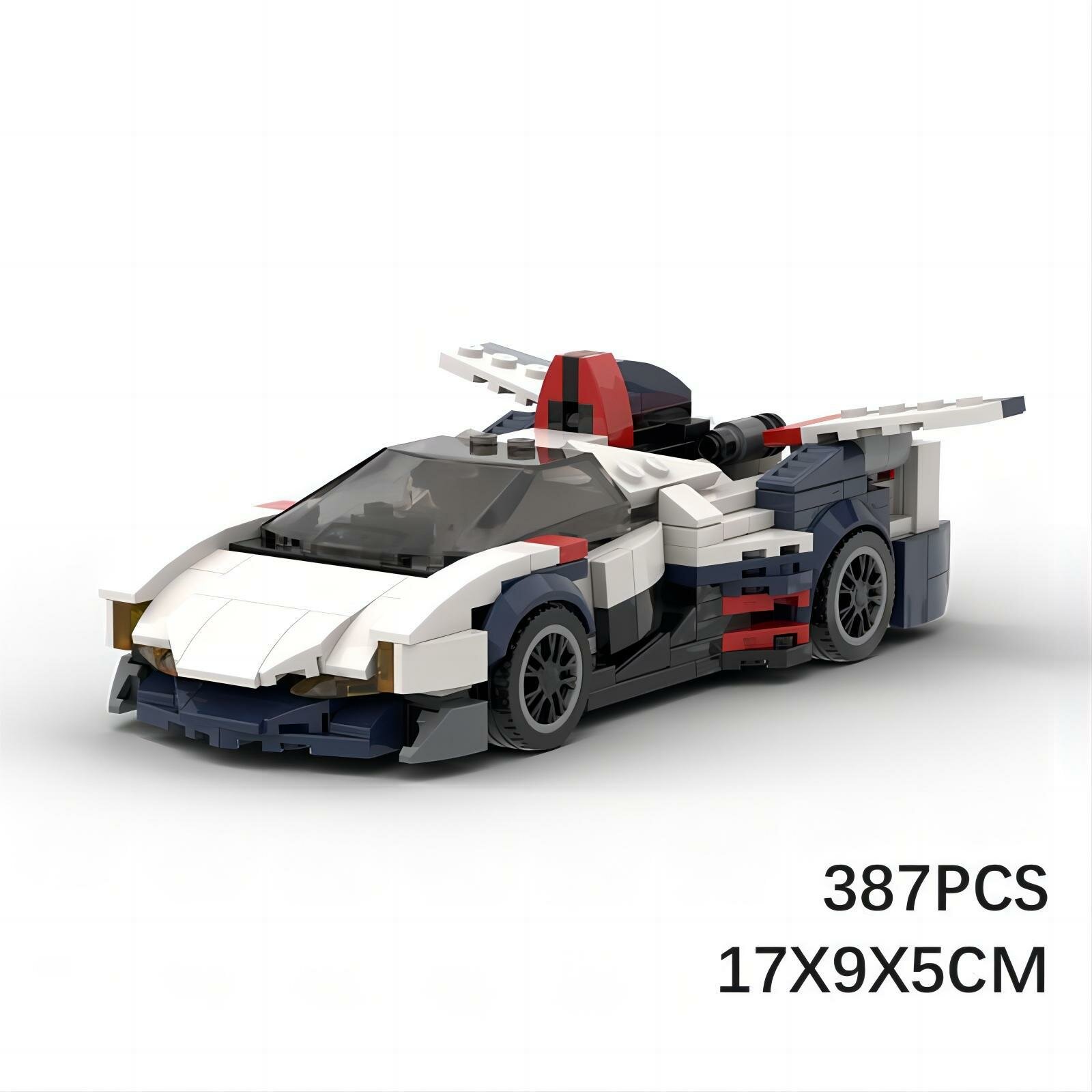 MOC Toy Speed Series 8-воротная Aslada GSX Formula Boy Building Деревянная игра