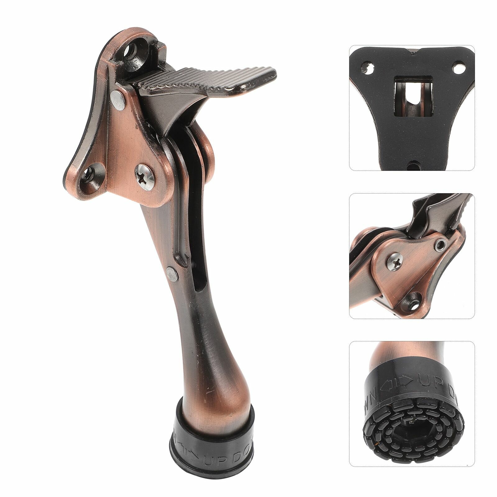 Полуполуавтоматический дверной фиксатор из металла с ножным управлением для домашней двери